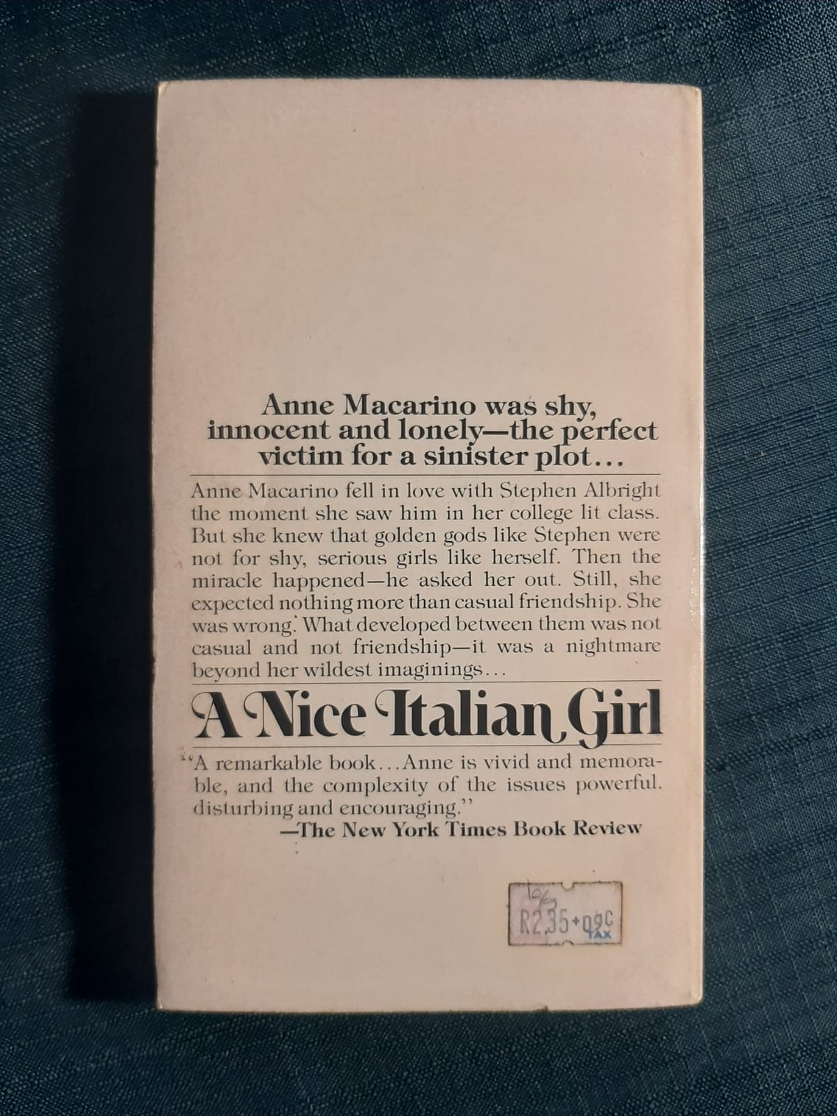 A Nice Italian Girl - Elizabeth Christman